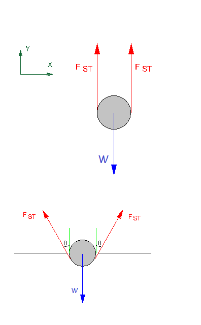 A typical sewing needle floats on water when its long dimension is ...