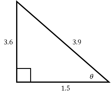 In the triangle below, find the value of \cot \theta . | Homework.Study.com