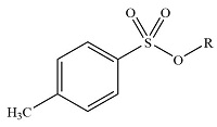 Draw the structure of sec-butyl tosylate. | Homework.Study.com