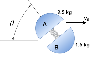 Two hemisphere are held together by a cord which maintains a spring ...