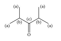 The ^{13}C NMR spectrum of a compound with formula C7H14O gives three ...