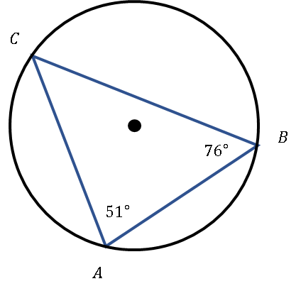 Find the length of the arc AB in the figure below. | Homework.Study.com