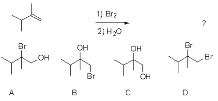 Determine the product of the reaction shown below: | Homework.Study.com