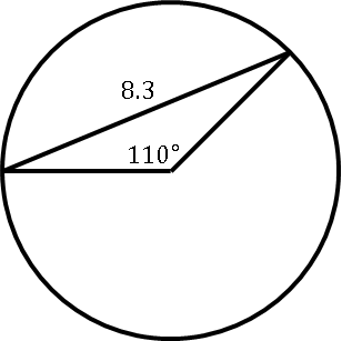 Find the diameter of the circle given below. | Homework.Study.com