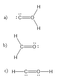 Which structure best fits the formula CH_2 O? | Homework.Study.com