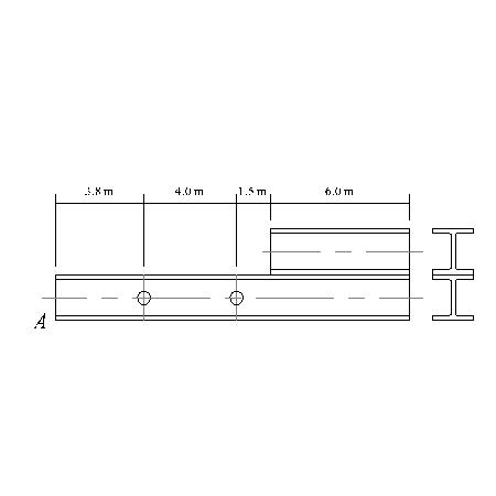 The build-up member shown is composed of two W460 x 60 wide flange ...