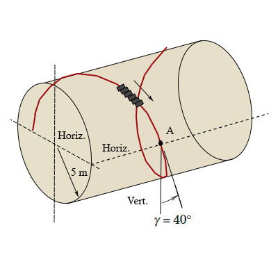 An amusement ride called the "corkscrew" takes the passengers through ...