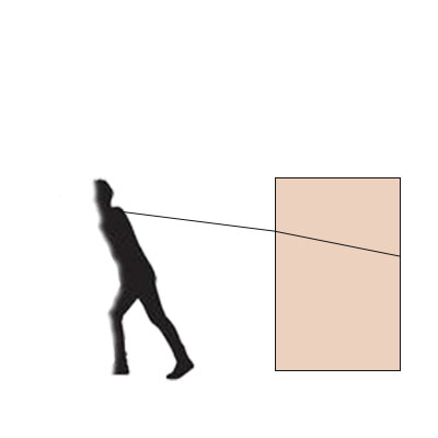 The rope is used to tow a refrigerator. It is best to pull slightly up ...