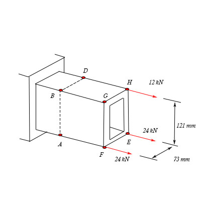 The tube shown as uniform wall has a thickness of 10 mm. For the ...