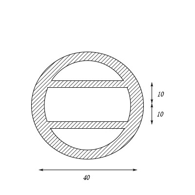 The tubular section shown is of aluminum with E = 70 GPa and v = 0.33 ...