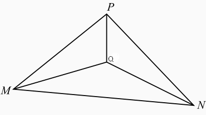 MNQ with vertex Q. Prove: triangle MQP cong triangle NQP | Homework ...