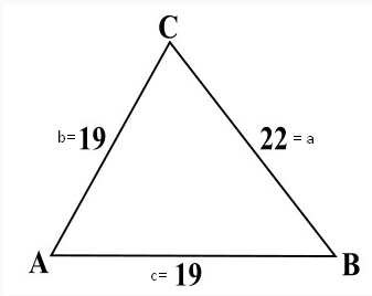 Solve the triangle shown to the right. A approx _____ degrees, B approx ...