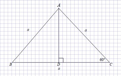 Express the area of an equilateral triangle as a function of the length ...