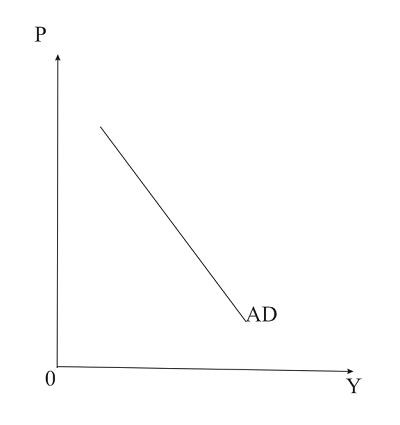 (a) Draw AD curve, label x-axis and y-axis (b) What is the relationship ...