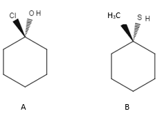 What is the configuration of each molecule shown below? a) Both ...