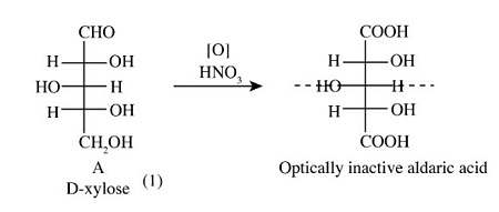 A d-aldopentose A is oxidized to an optically inactive aldaric acid. On ...