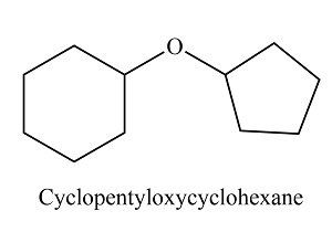 Draw the structure of cyclopentyloxycyclohexane. | Homework.Study.com