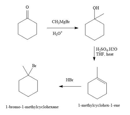 How would you synthesize the shown compound from cyclohexanone ...