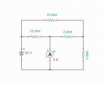 Calculate the current across 5 ohm resistance. | Homework.Study.com