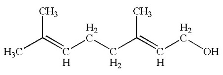 Consider geraniol, the principal constituent of rose oil. How many ^{13 ...