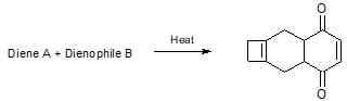 Draw the skeletal structures of diene A and dienophile B. src ...