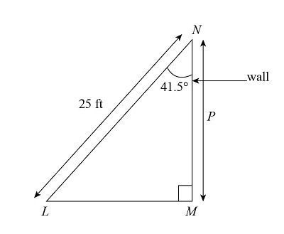 A 25-ft ladder just reaches the top of a building and forms an angle of ...