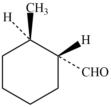 What can be said about the name of the given aldehyde? | Homework.Study.com