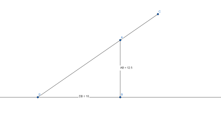 Find the angle of elevation of the sun when a 12.5-meter tall telephone ...