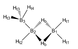 Draw two possible structures for the B_3H_8^- ion. Clearly indicate any ...