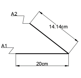 Two long inclined plates are arranged as shown and are each 1 m long ...