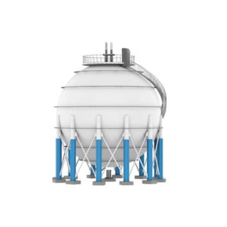 The gas tank shown in the figure is made of steel with a 50 ksi yield ...