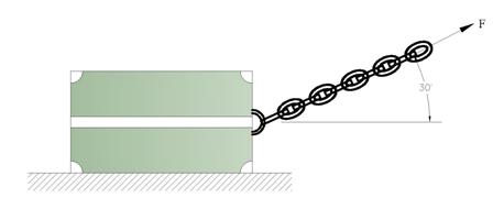 The 20-kg crate is subjected to a force having a constant direction and ...