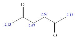 A compound with the molecular formula C_6H_10O_2 shows only two ...