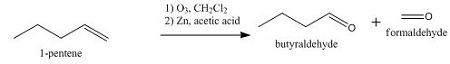 Draw the major products from the reaction of 1-pentene with the ...
