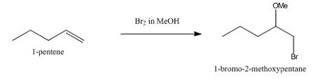 Draw the major products from the reaction of 1-pentene with the ...