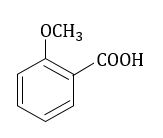 For the compound 2-methoxybenzoic acid, indicate which group on the ...