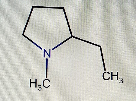 Amines: Elimination, 2-ethyl-1-methylpyrrolidine with hydrogen peroxide ...