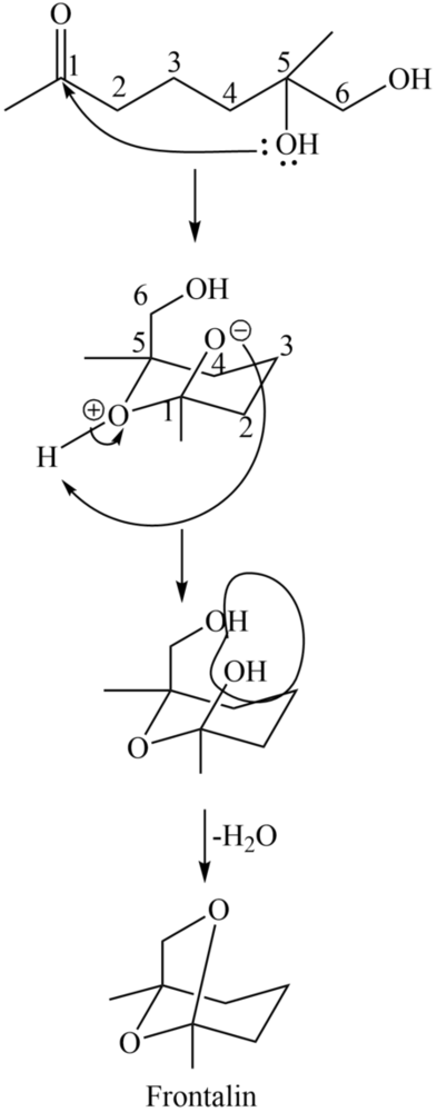 Which of these molecules will cyclize to give the insect pheromone ...