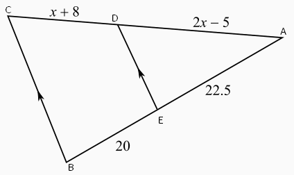 Solve for x using the figure. | Homework.Study.com