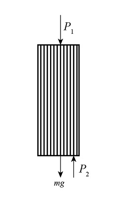 A column of mercury of 10 cm length is contained in the middle of a ...