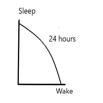 Create a production possibilities curve for sleep time vs. awake time ...