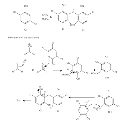 Hexachlorophene, a substance used in the manufacture of germicidal ...