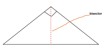 How to divide a right-angled triangle into two isosceles triangles ...