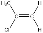 2-chloropropene shows signals for three kinds of hydrogens in its ^(1)H ...