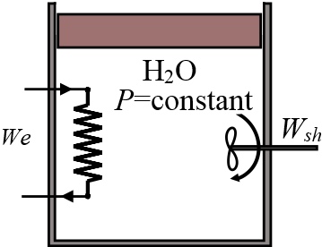 An insulated piston-cylinder device contains 2 L of saturated liquid ...