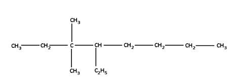Write the structural formulas for 2,2,3-trimethylheptane and 3,3 ...