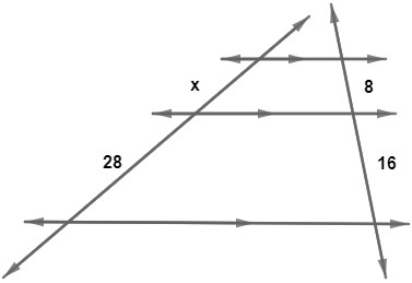 Find the value of x on the figure. | Homework.Study.com