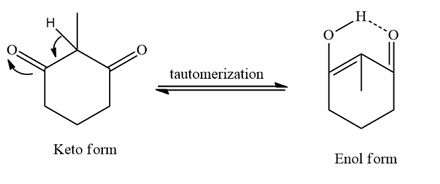 Draw the enol tautomer for the given compound below. | Homework.Study.com