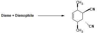 Show the starting diene and dienophile you could use to prepare the ...