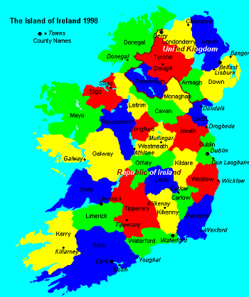 What are the counties of Ireland? | Homework.Study.com